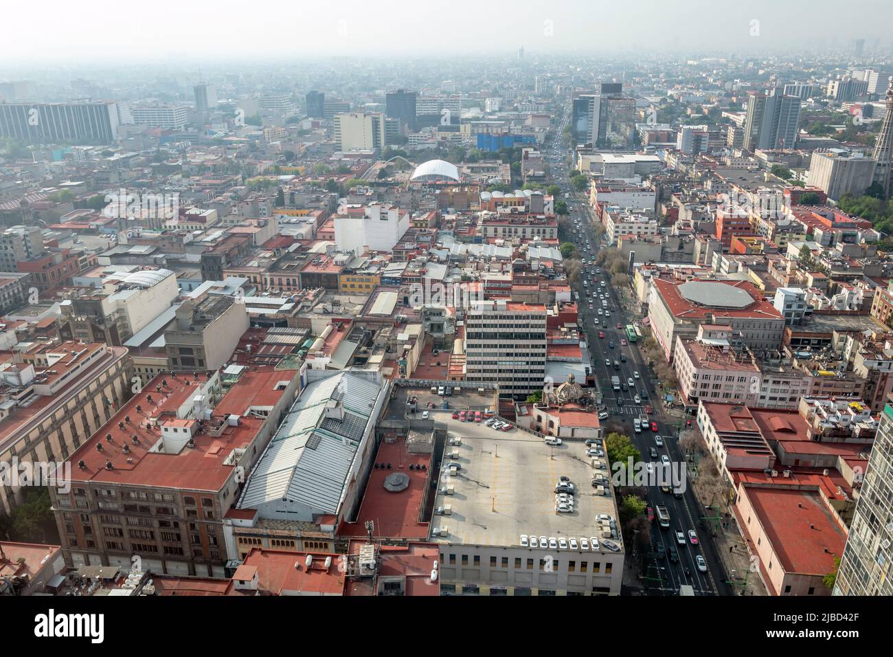 Mexico City, January 18th 2019: The Torre Latinoamericana, in downtown ...