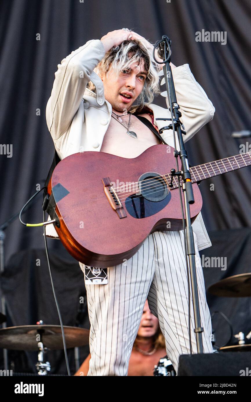 Bologna Italy. 04 June 2022. The English singer songwriter BARNS ...