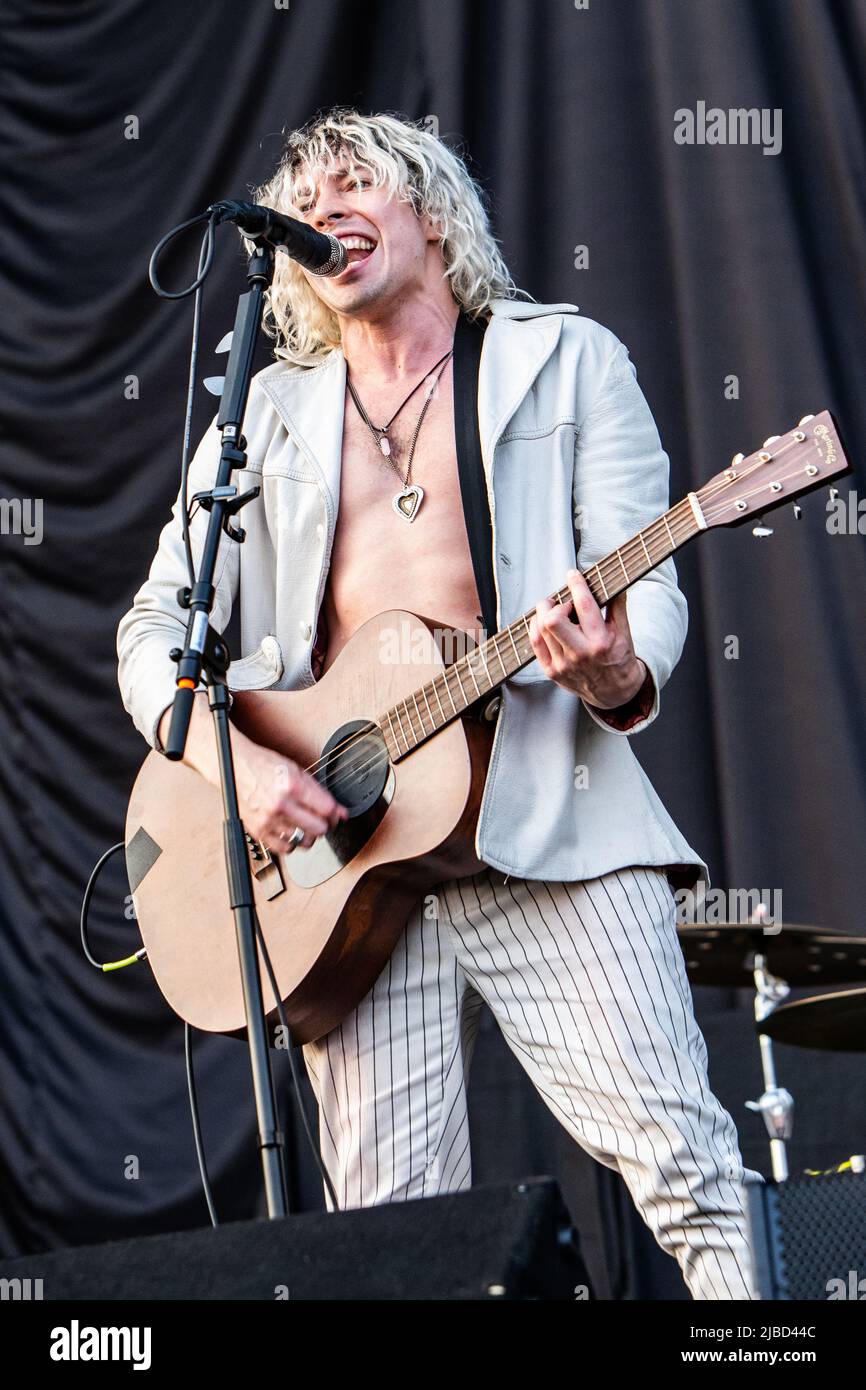 Bologna Italy. 04 June 2022. The English singer songwriter BARNS ...