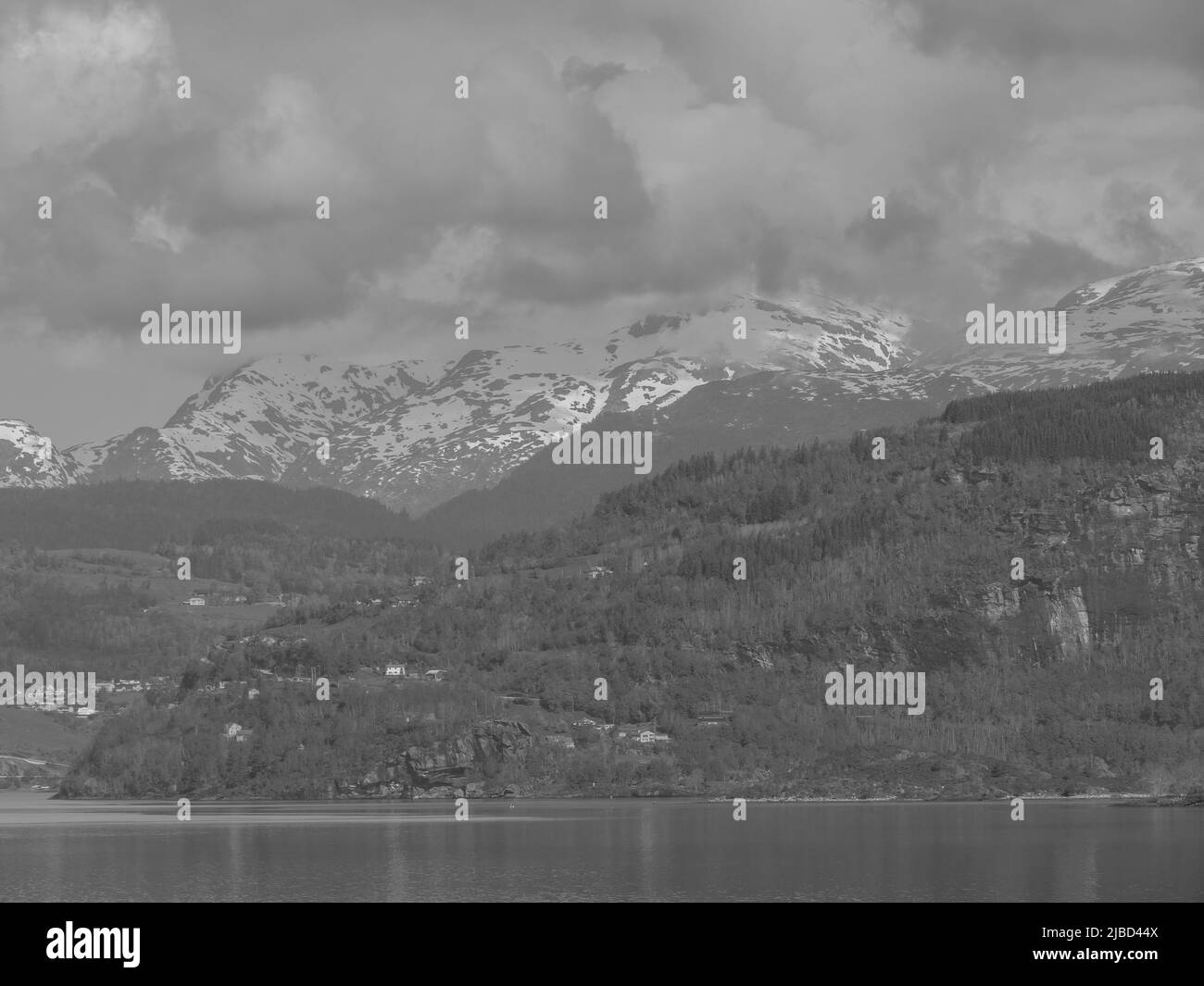 ship cruise in the norwegian hardangerfjord Stock Photo - Alamy