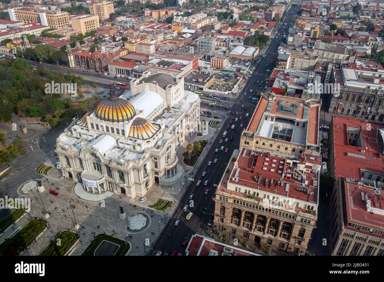 Mexico City, January 18th 2019: The Torre Latinoamericana, in downtown ...