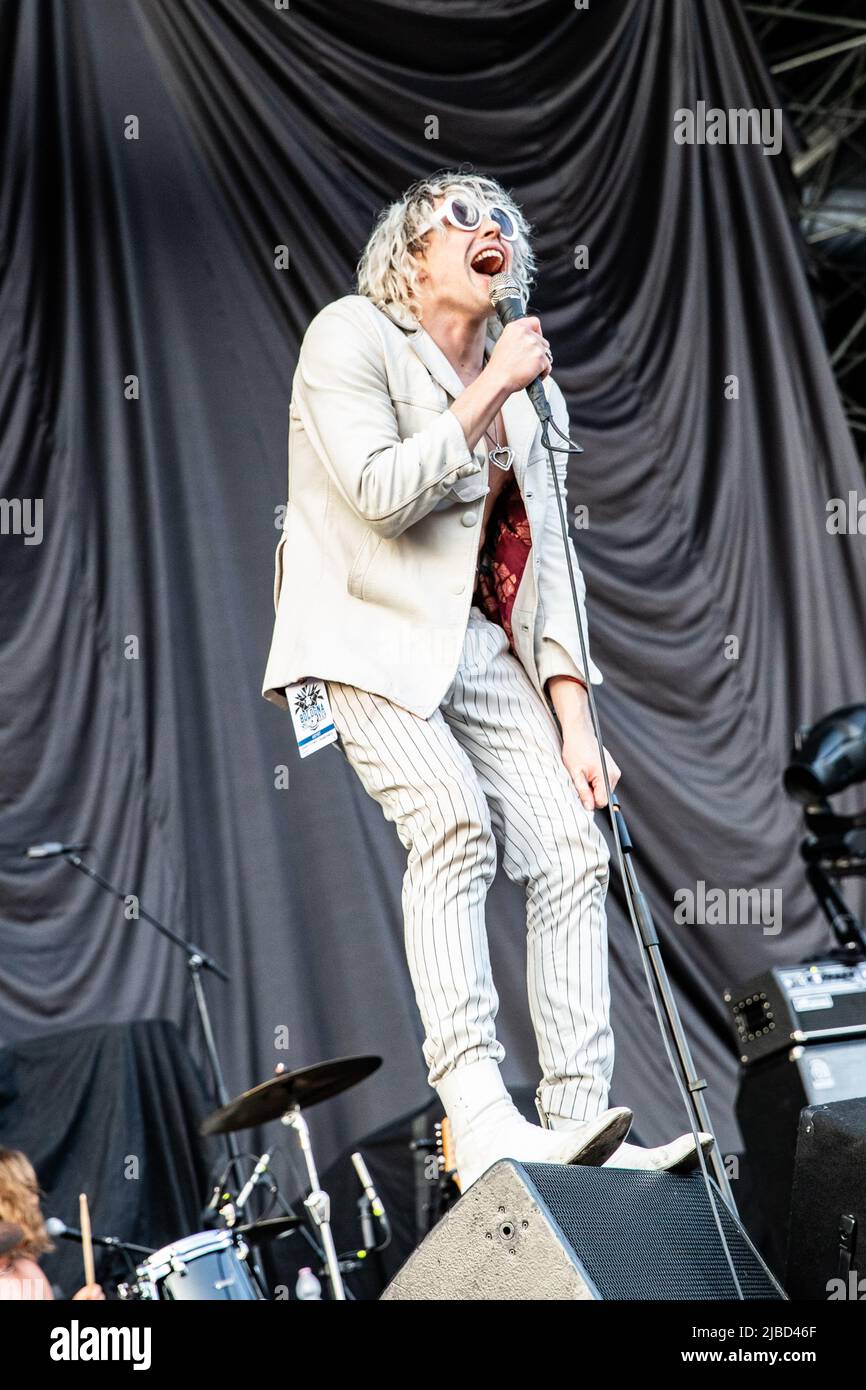Bologna Italy. 04 June 2022. The English singer songwriter BARNS ...