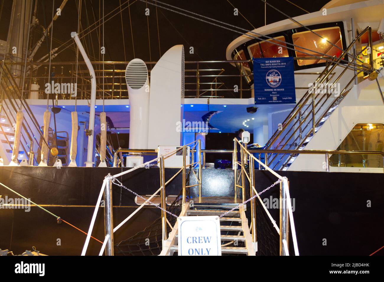 Spectacular illuminated sailing ships of Tall ships Regatta 2014 ...