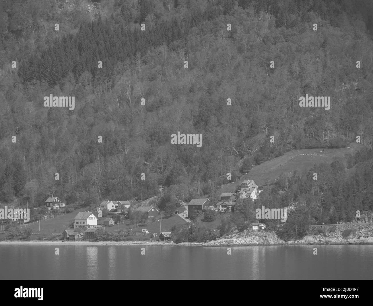 Hardanger fjord Black and White Stock Photos & Images - Alamy