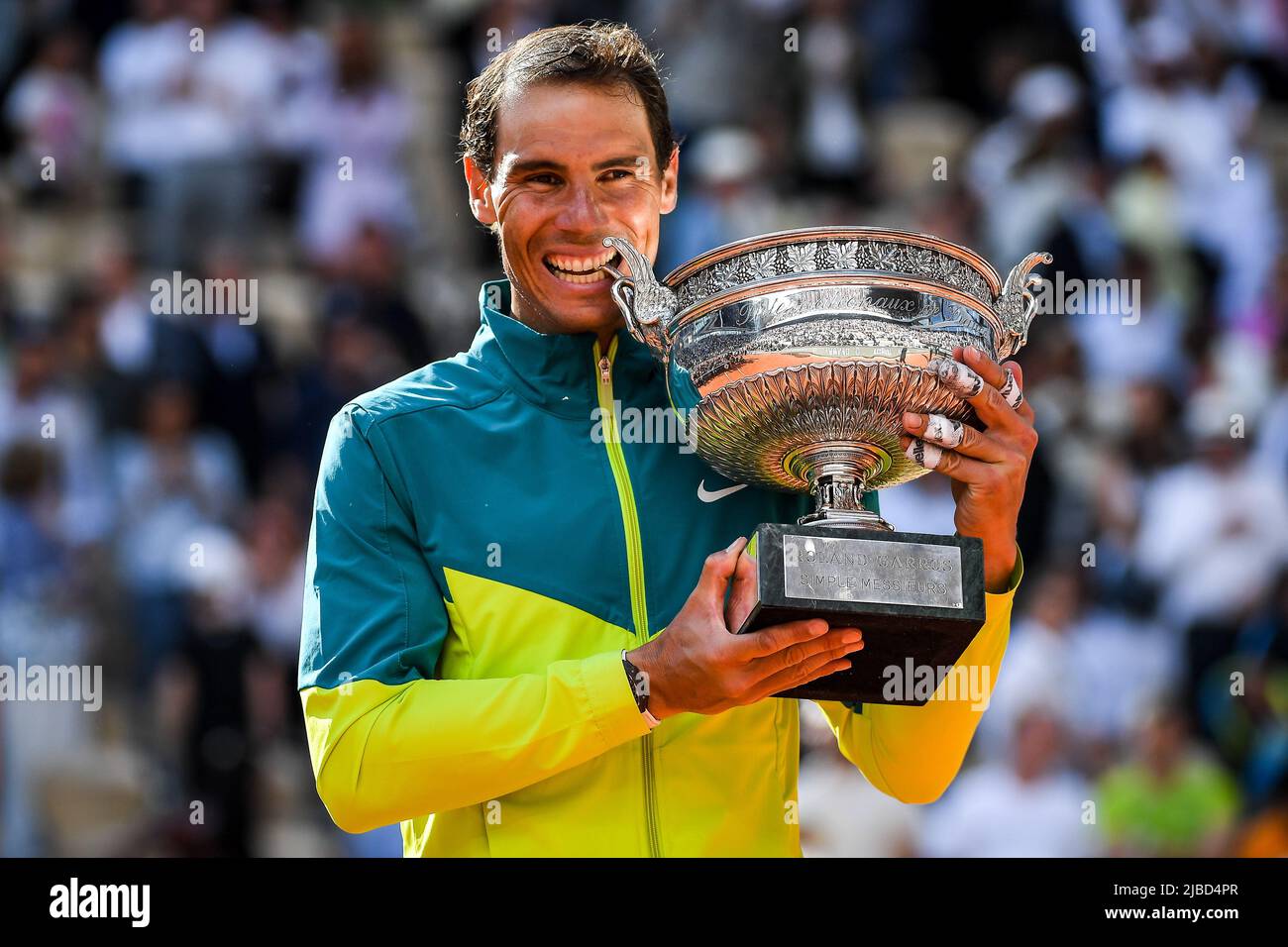 Paris, France - 05/06/2022, Rafael NADAL of Spain celebrates his😚 ... Paris, France - 05/06/2022, Rafael NADAL of Spain celebrates his😚 ...
