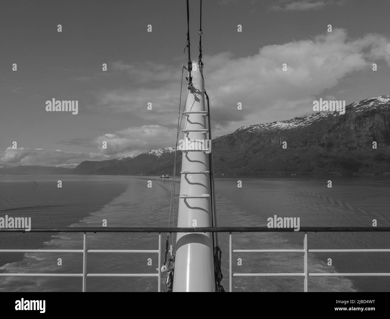 ship cruise in the norwegian hardangerfjord Stock Photo - Alamy