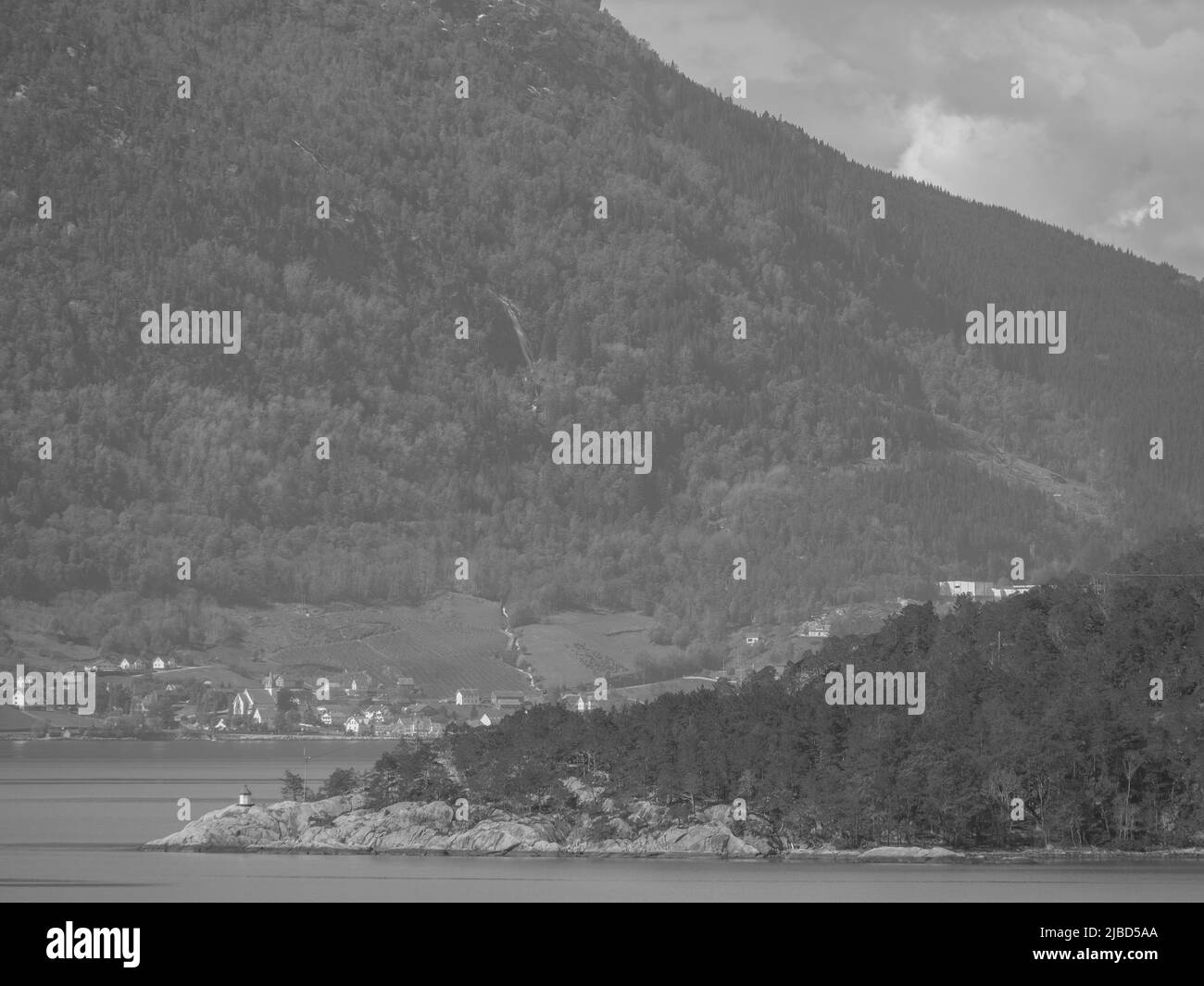 ship cruise in the norwegian hardangerfjord Stock Photo - Alamy