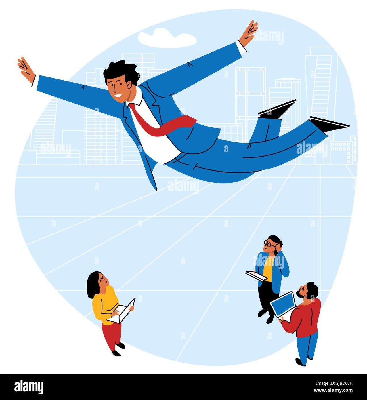 City colleagues Stock Vector Images - Alamy