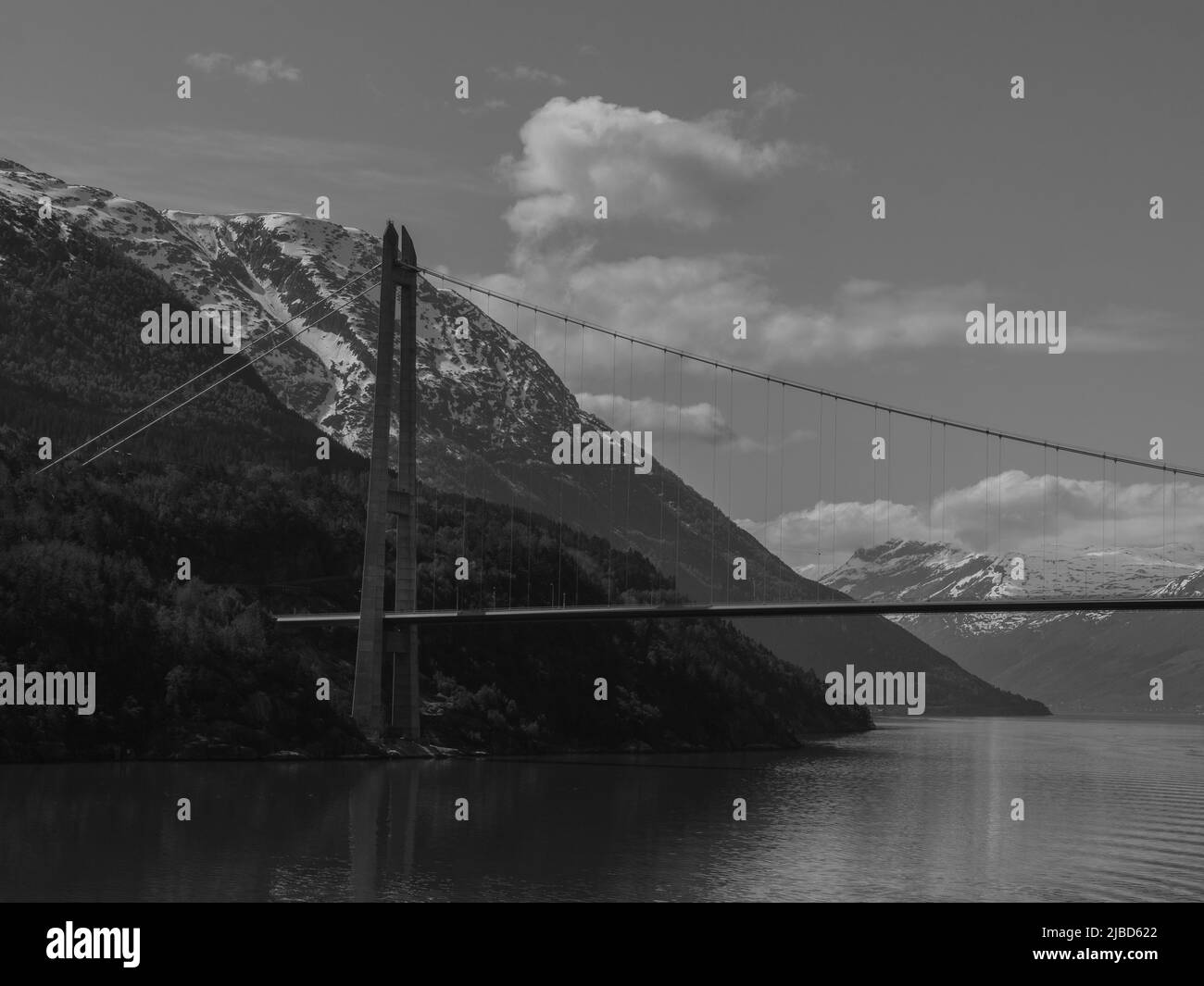 ship cruise in the norwegian hardangerfjord Stock Photo - Alamy