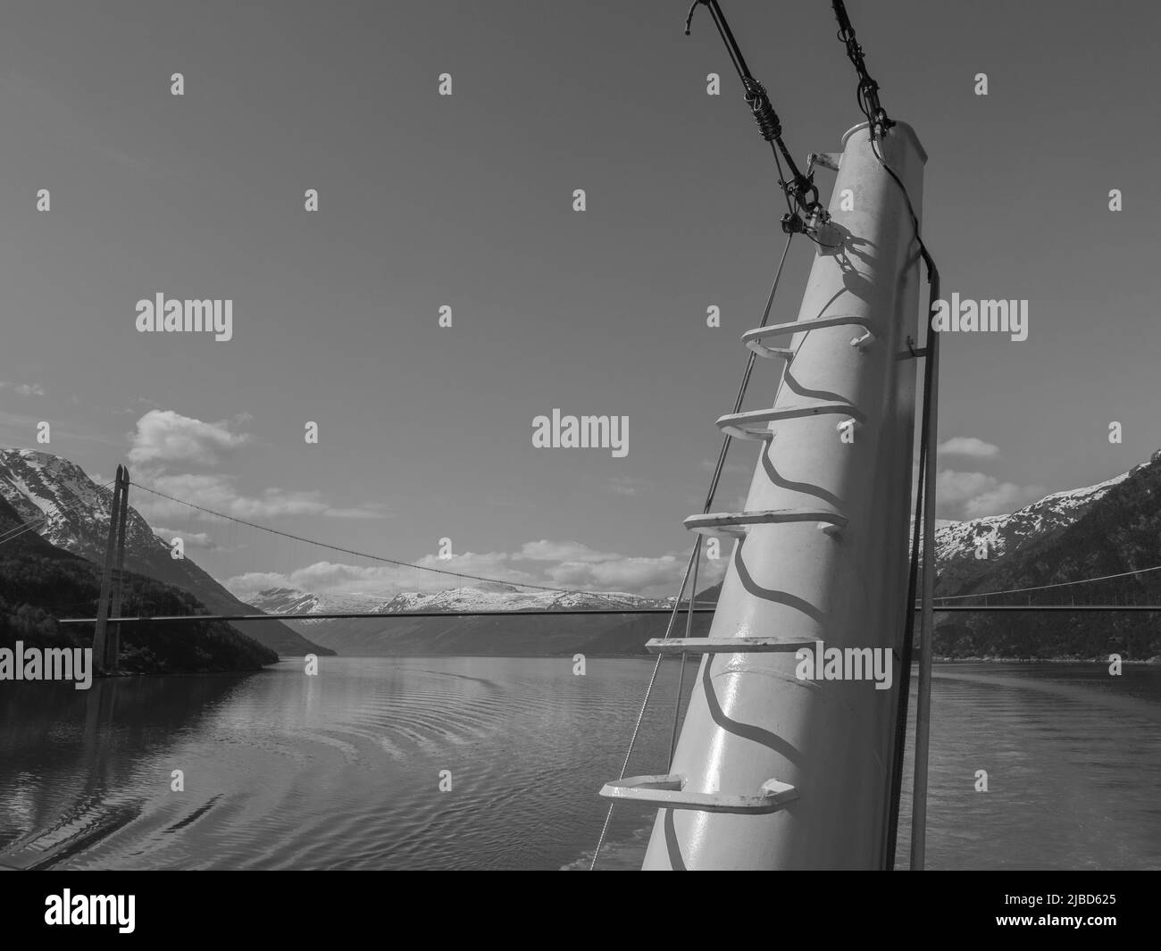 ship cruise in the norwegian hardangerfjord Stock Photo - Alamy