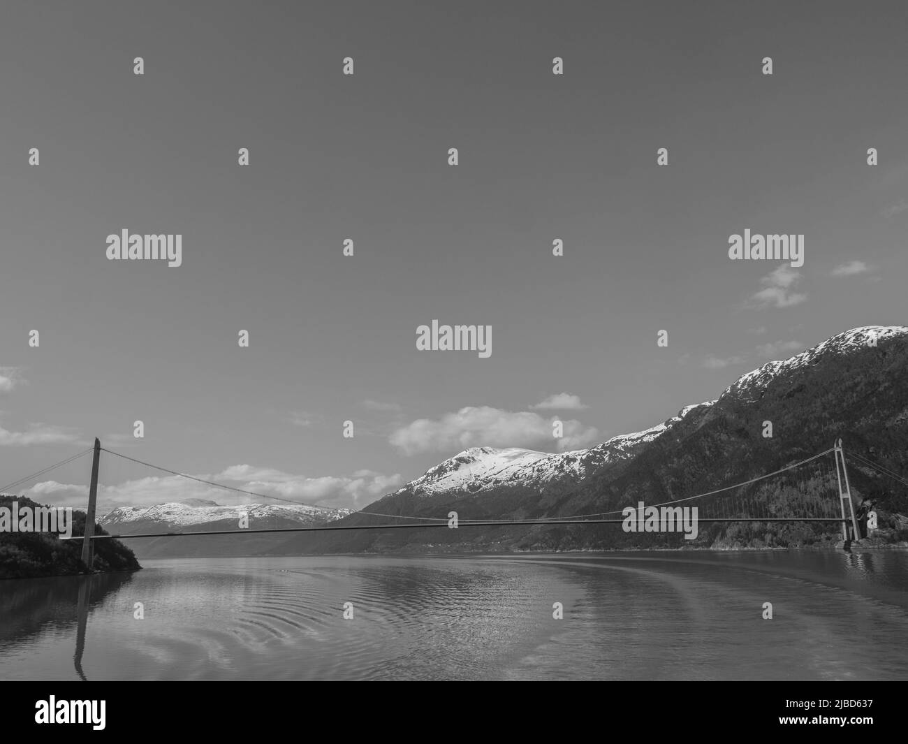ship cruise in the norwegian hardangerfjord Stock Photo - Alamy