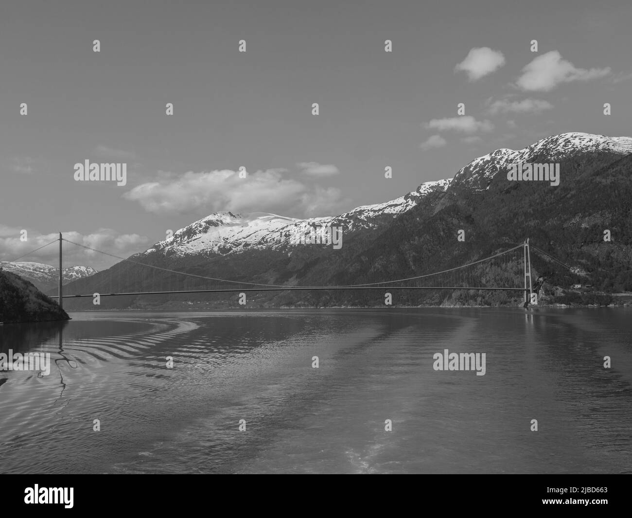 ship cruise in the norwegian hardangerfjord Stock Photo - Alamy
