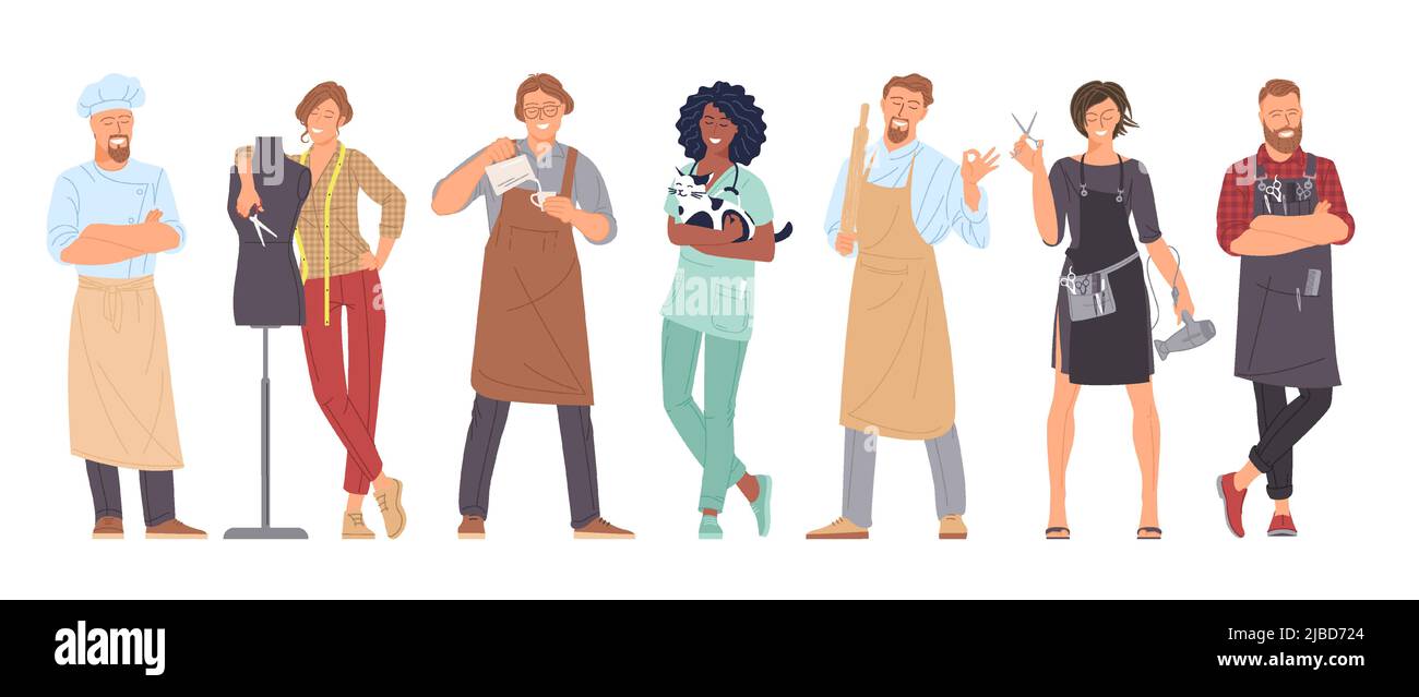 Small business happy woman Stock Vector Images - Alamy