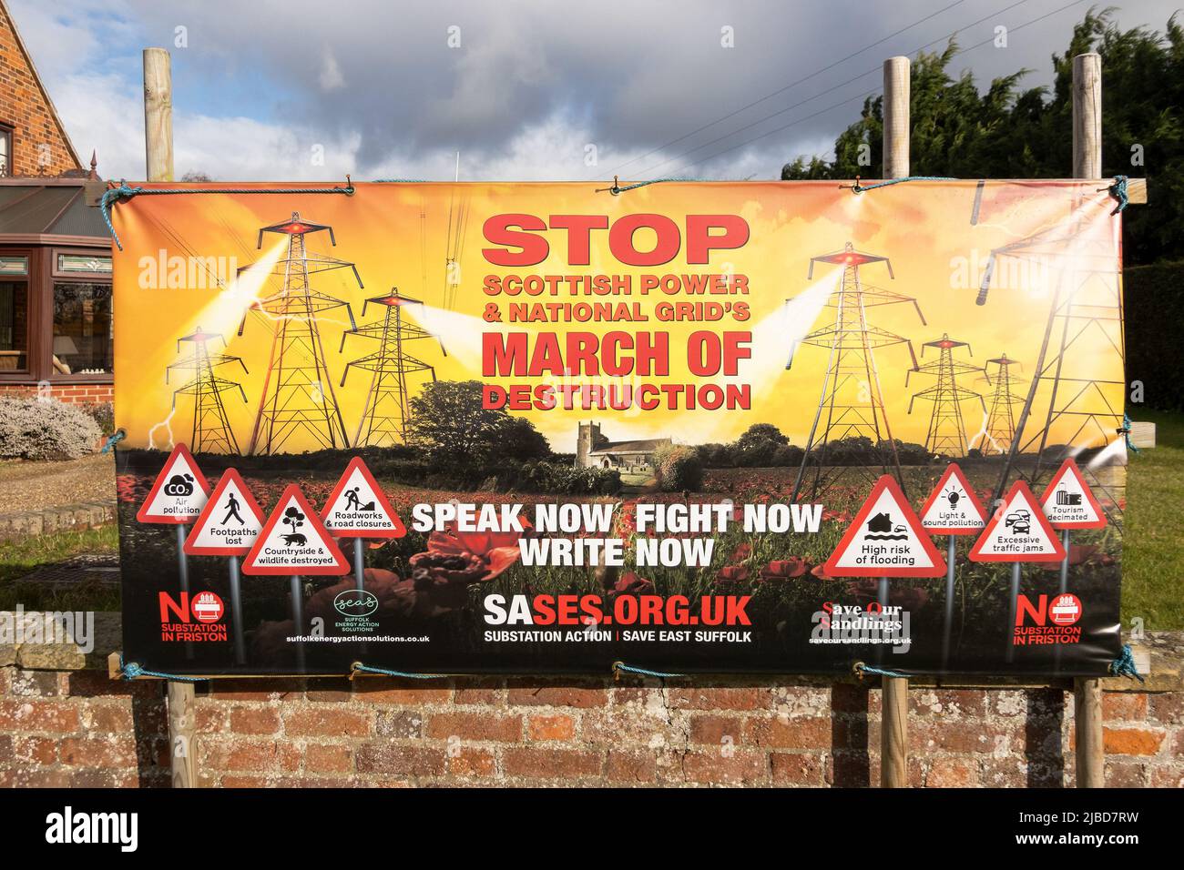 Large banners and placards displayed in prominent positions within and ...
