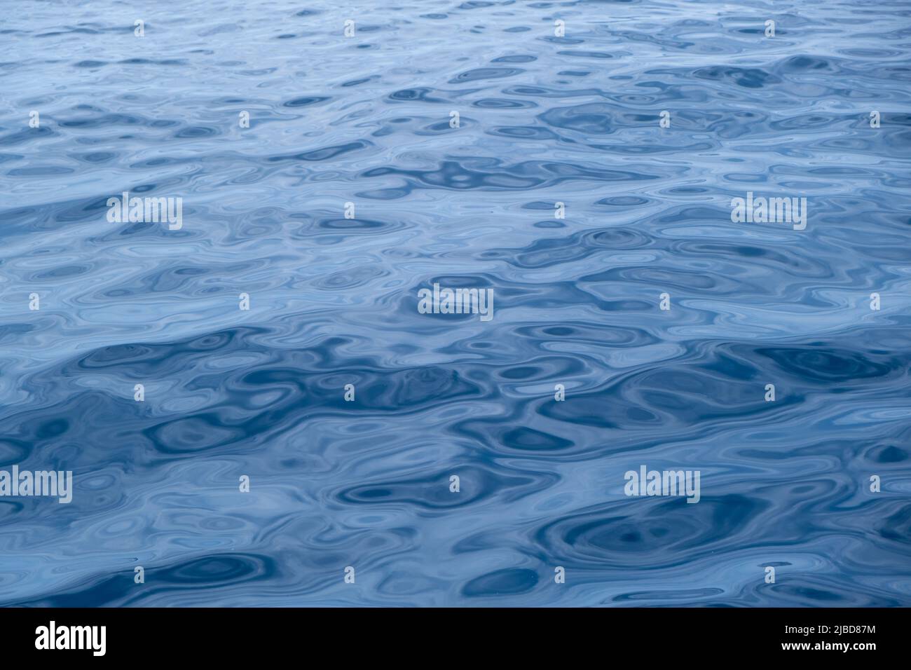 Mediterranean Sea water surface calm with small ripples. Still ocean ...