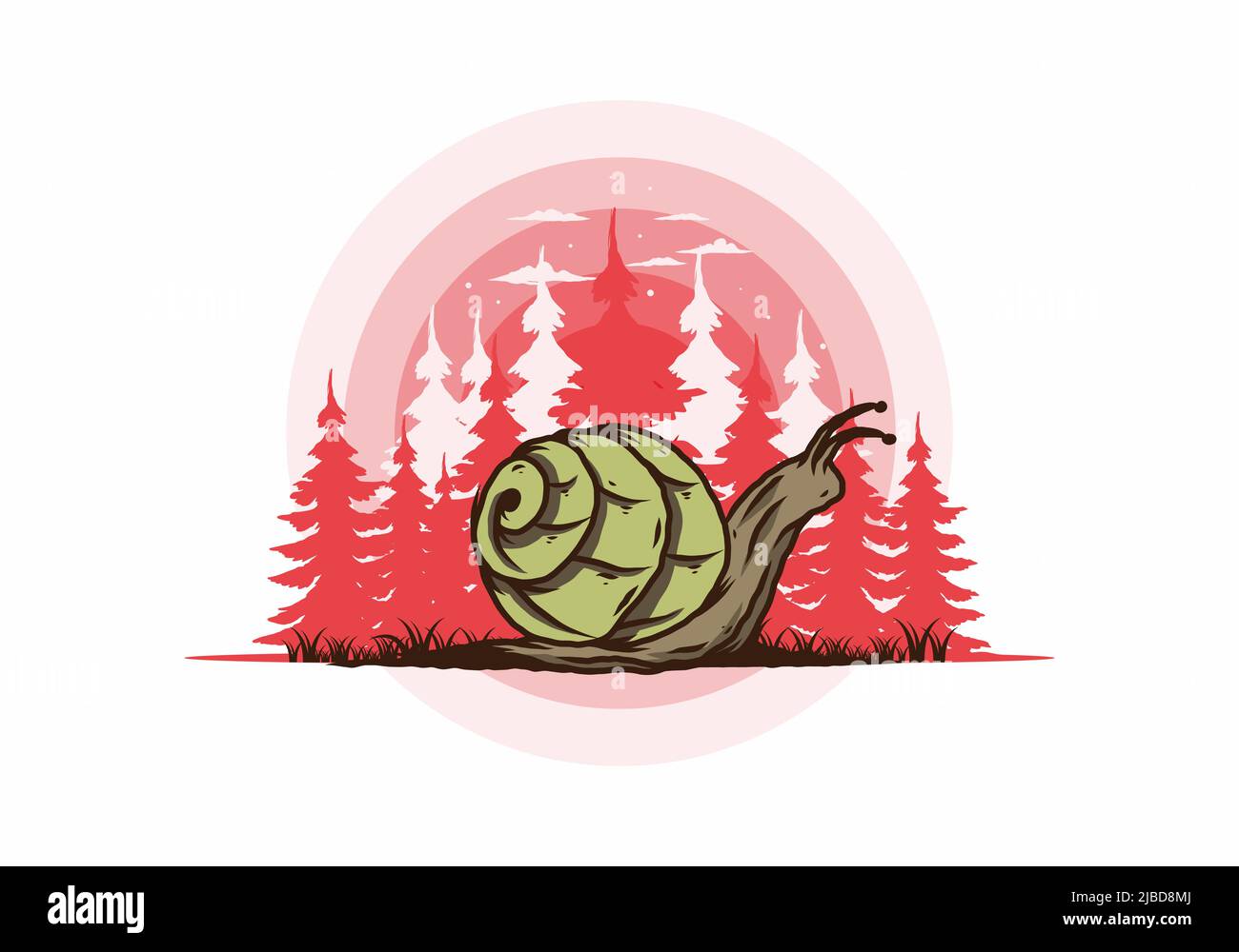 Creeping animal vector vectors Stock Vector Images - Alamy