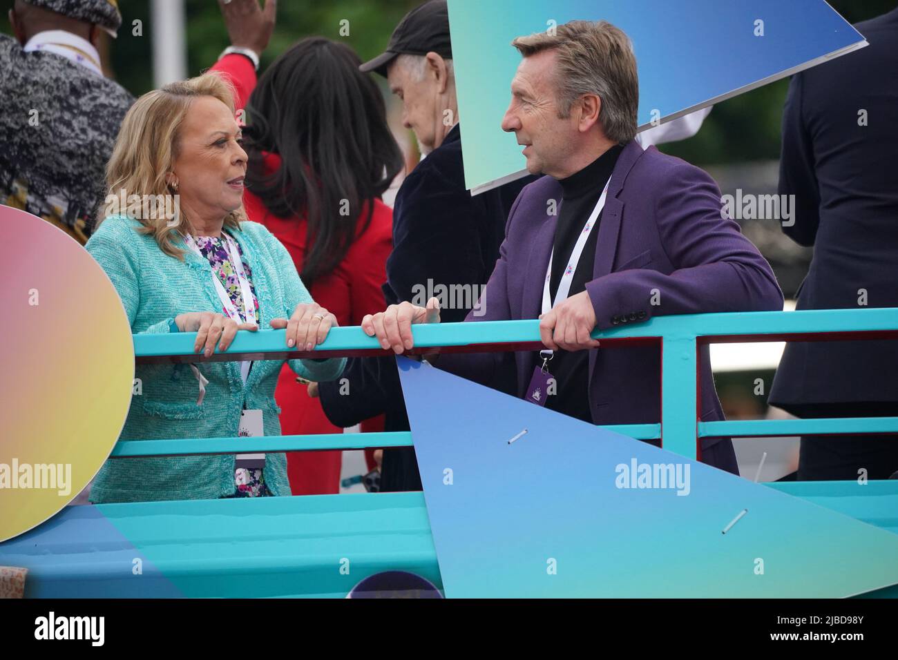 Jayne Torville and Christopher Dean during the Platinum Jubilee Pageant ...