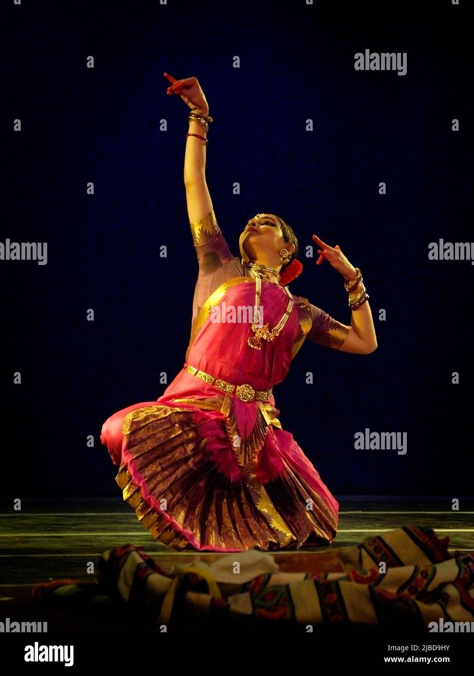 Ananga Manjari Malatesta, dancer of the group Gopesvara performing ...