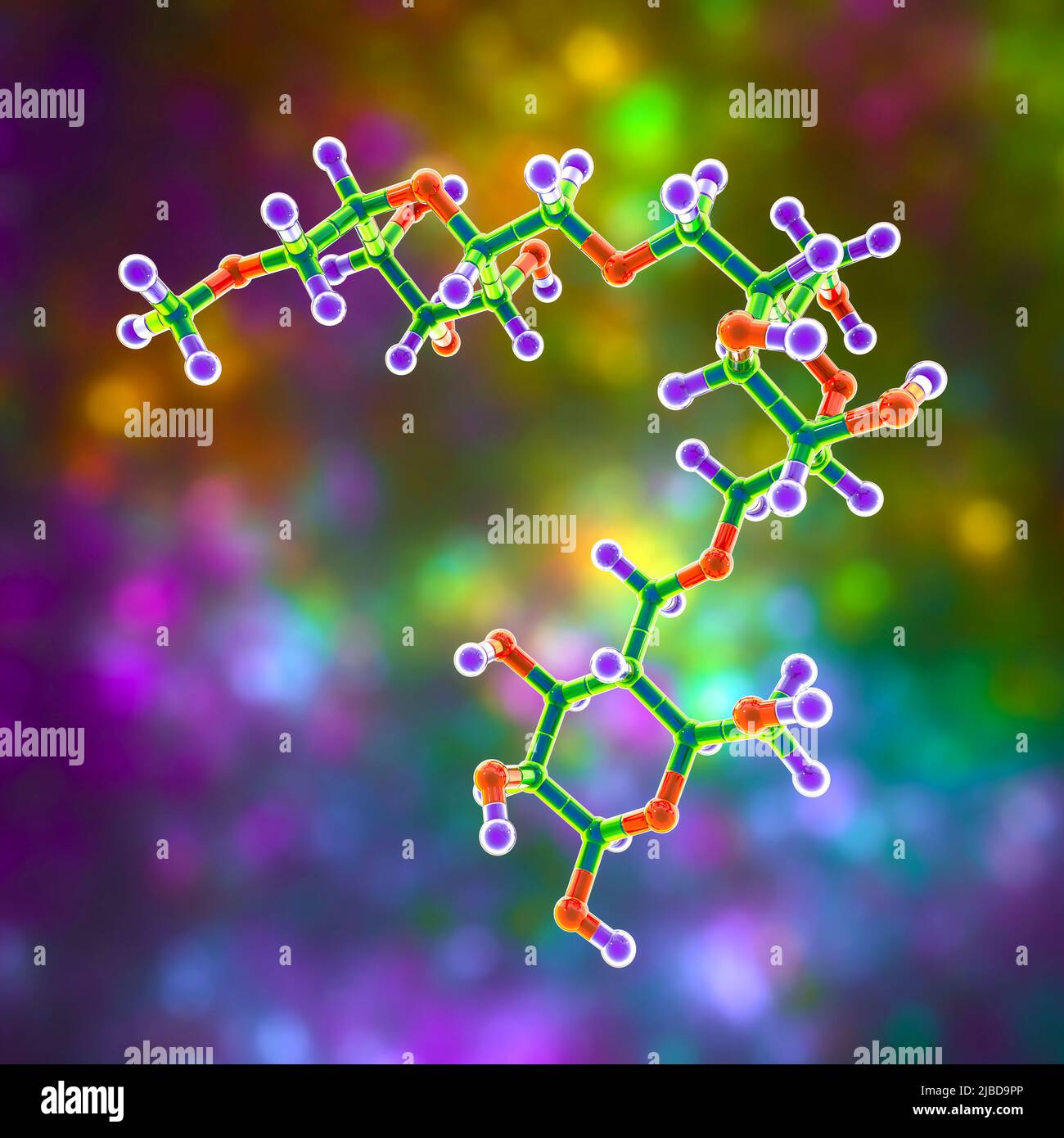 Pullulan molecule, illustration Stock Photo - Alamy