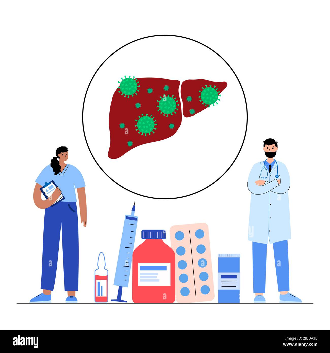 Liver disease, illustration Stock Photo - Alamy