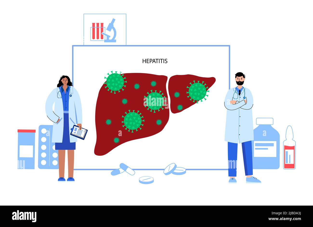Liver disease, illustration Stock Photo - Alamy