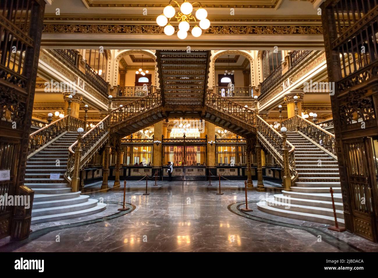 Mexico City, January 23rd 2019: The main Post Office, in Mexico City ...