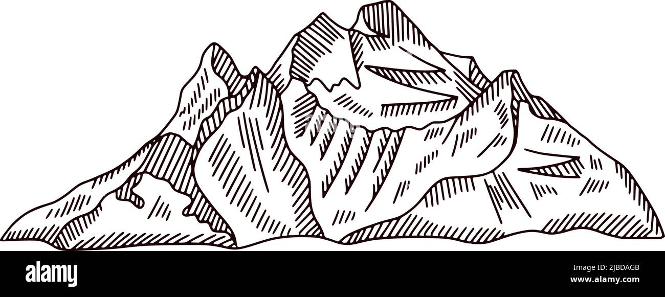 Mountain Peak Drawing