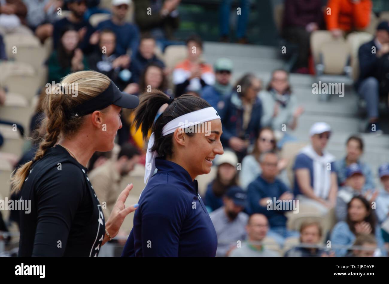 Caroline Garcia and kristina Mladenovic, court simone-mathieu, rolanf ...