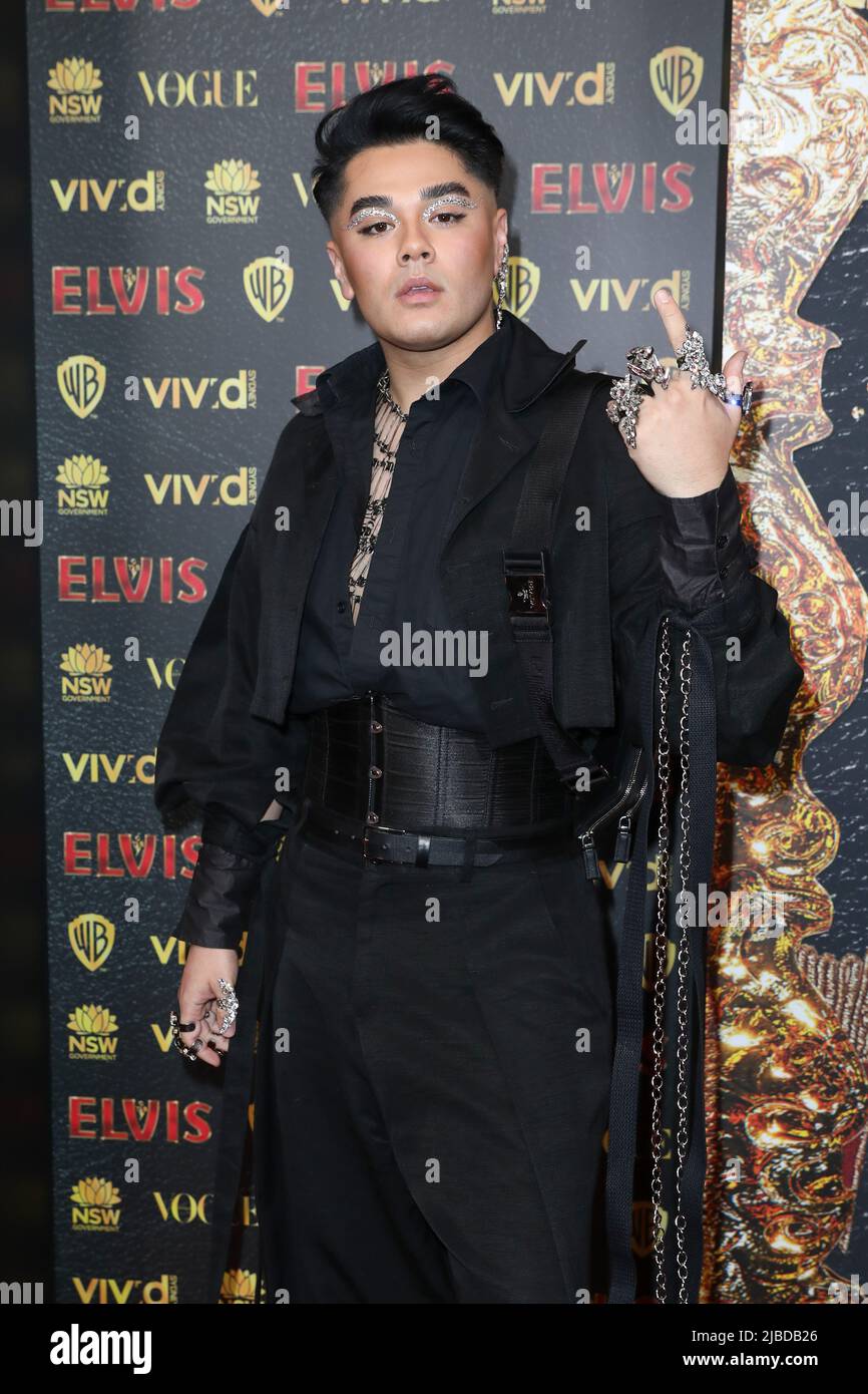 June 5, 2022: SHELDON RILEY attends the Sydney Premiere of ELVIS at The ...