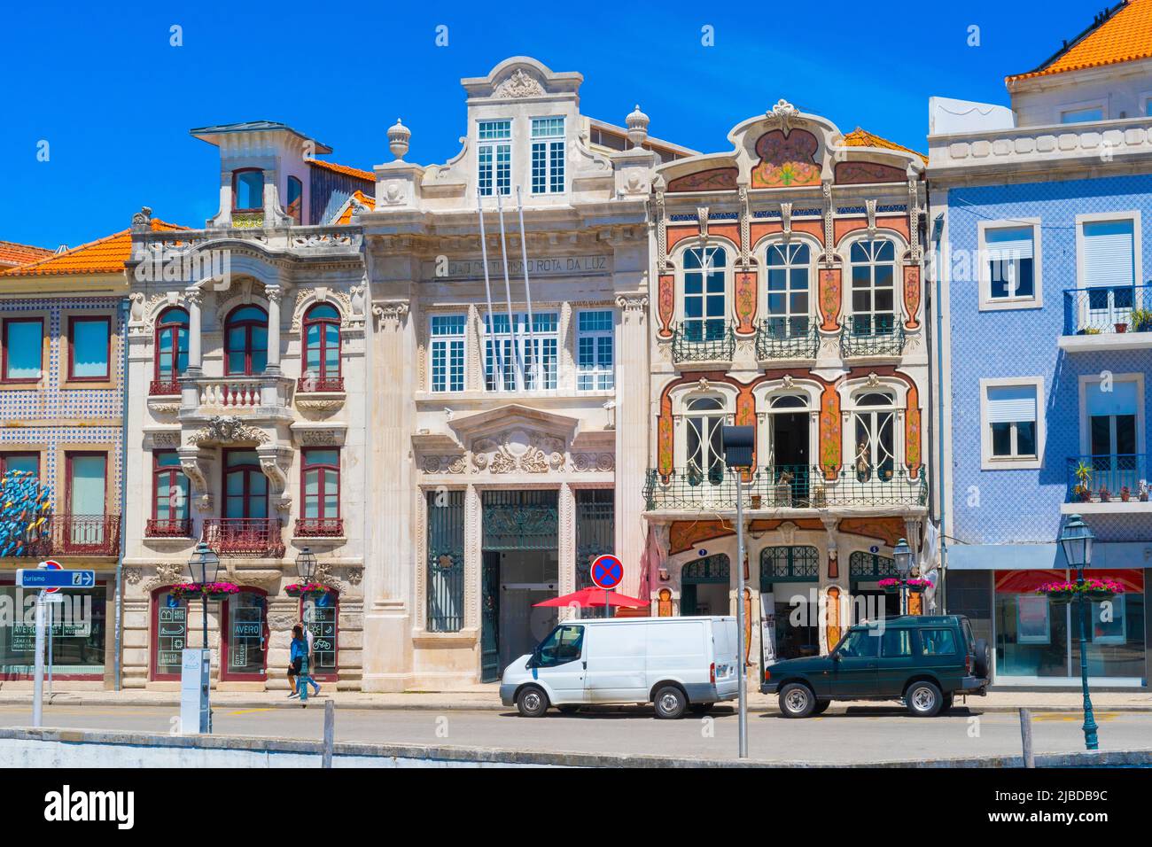 Historical portugal buildings in Aveiro city Stock Photo - Alamy