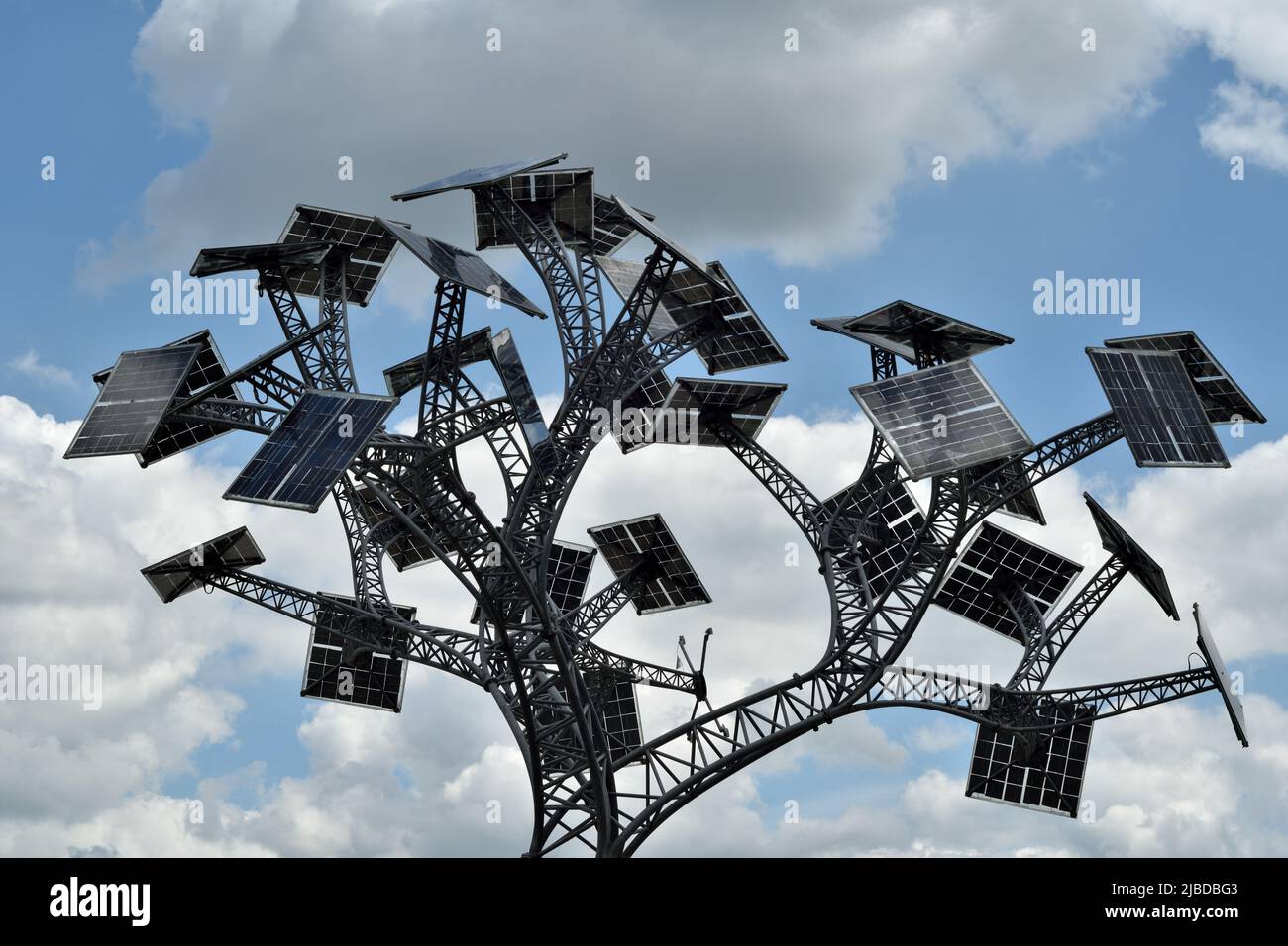 Solar powered tree Bristol, United Kingdom Stock Photo - Alamy