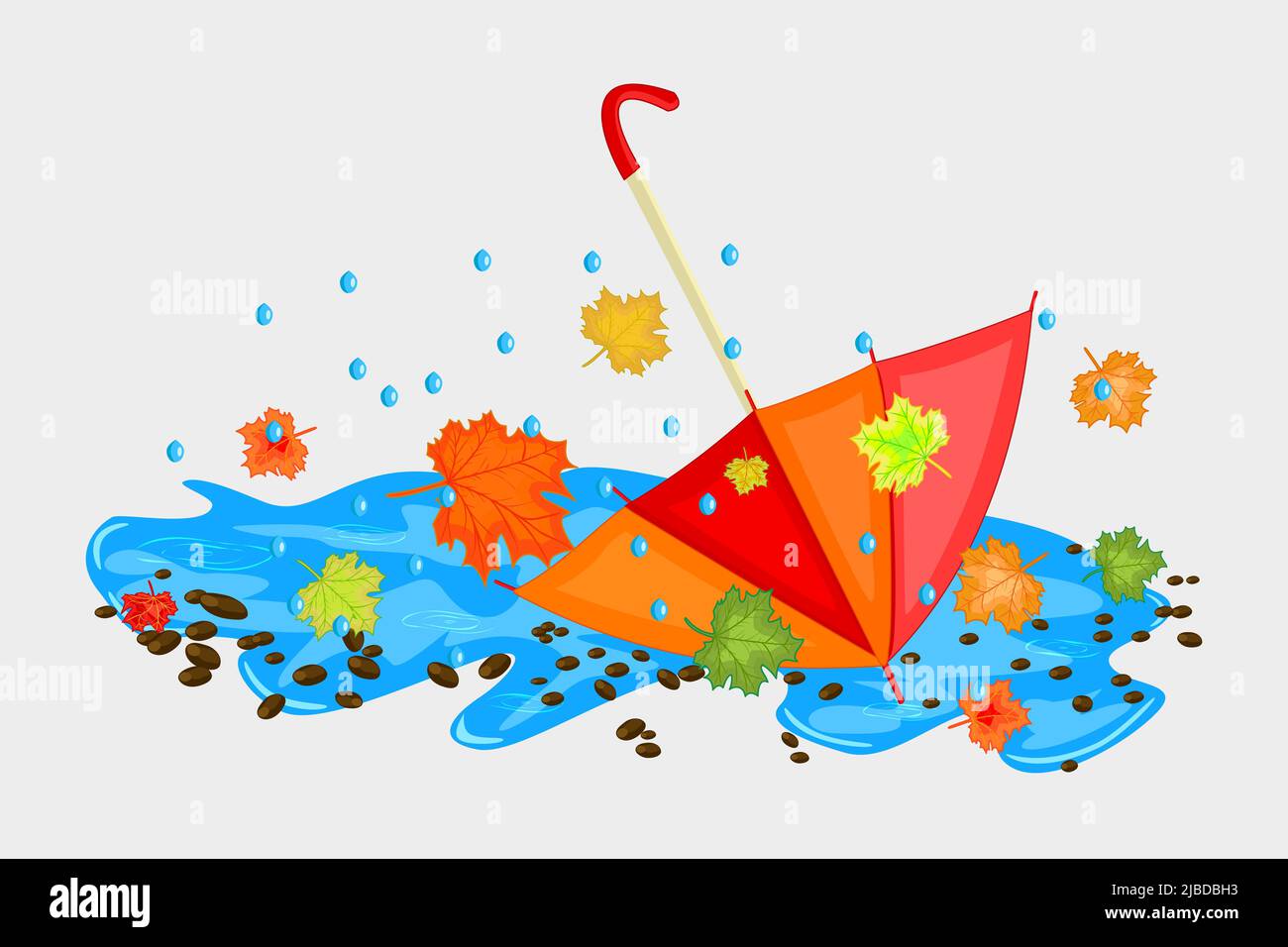 Red lake puddle Stock Vector Images - Alamy