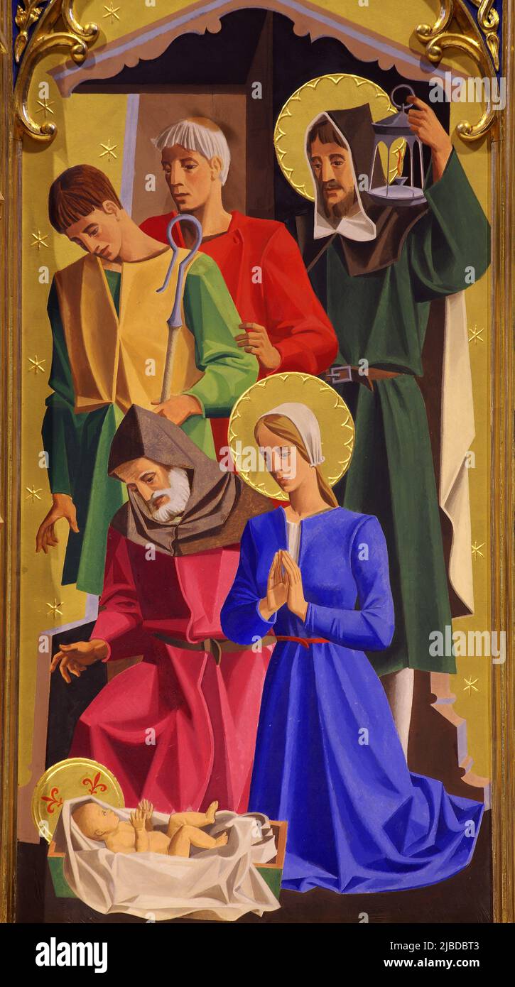 Nativity mural hi-res stock photography and images - Alamy