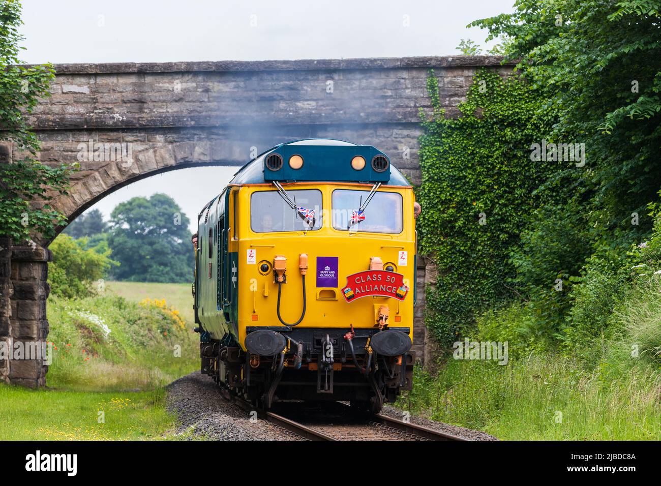 BR Class 50 50035 Ark Royal Diesel. Engine on the Severn Valley Railway ...