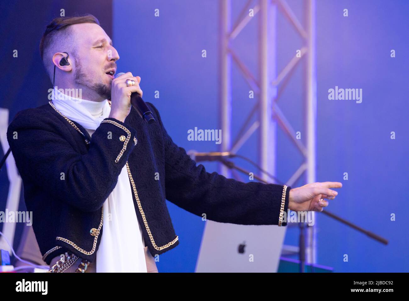 Nuremberg, Germany. 05th June, 2022. The German rapper Alligatoah is on ...