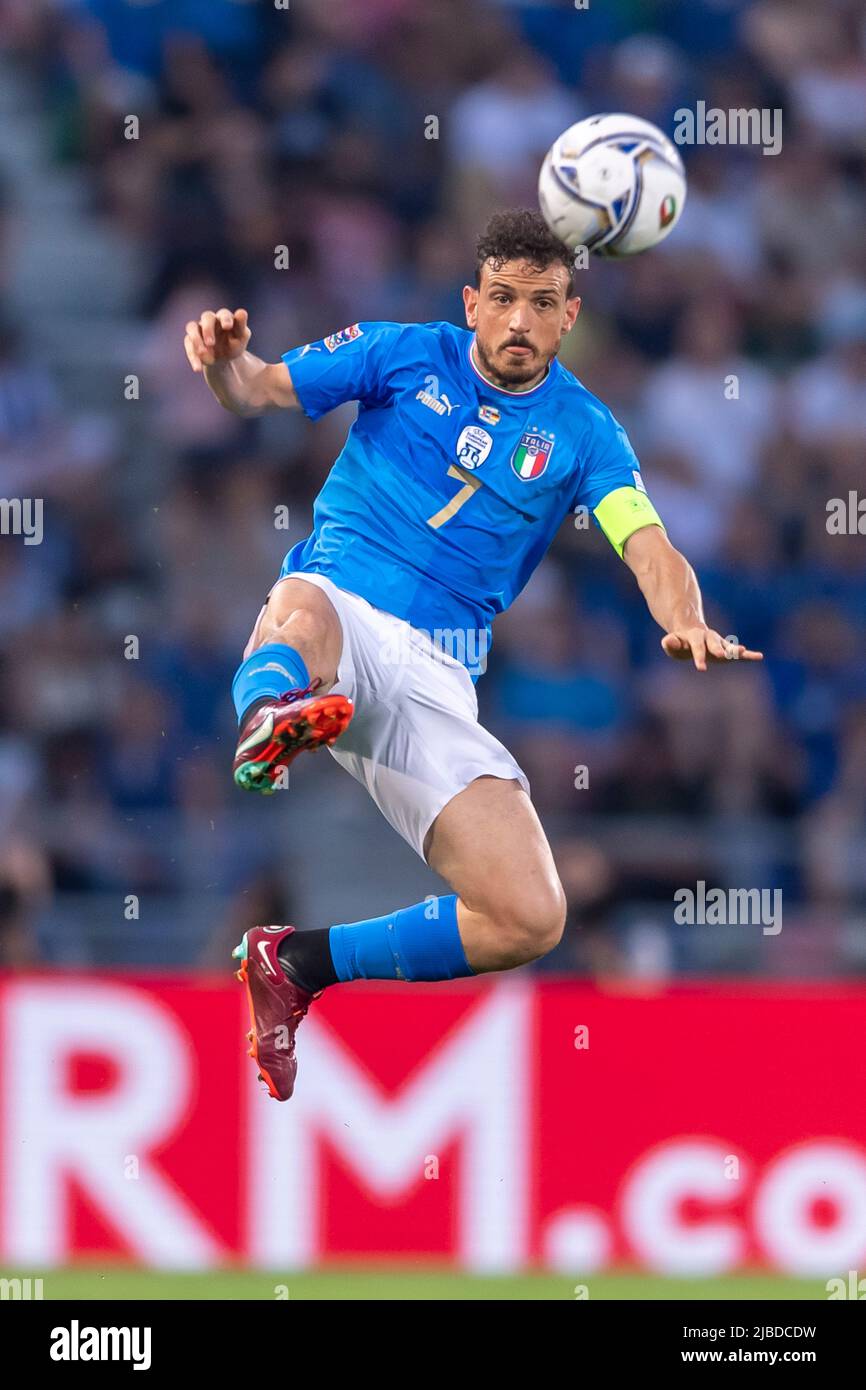 Bologna, Italy. June 4, 2022, Alessandro Florenzi (Italy) during the ...
