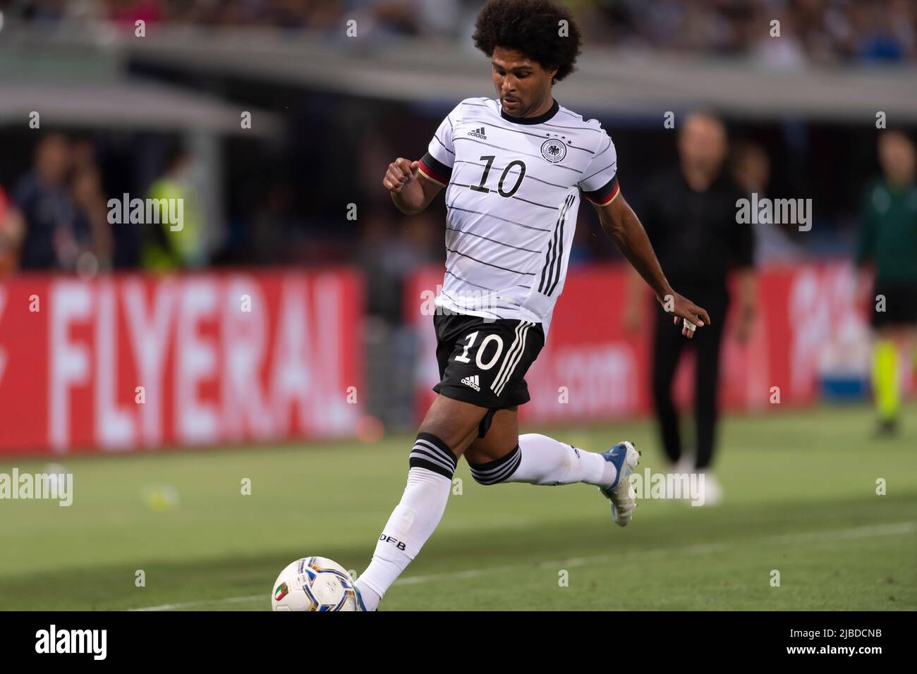 Bologna, Italy. June 4, 2022, Serge Gnabry (Germany) during the UEFA ...