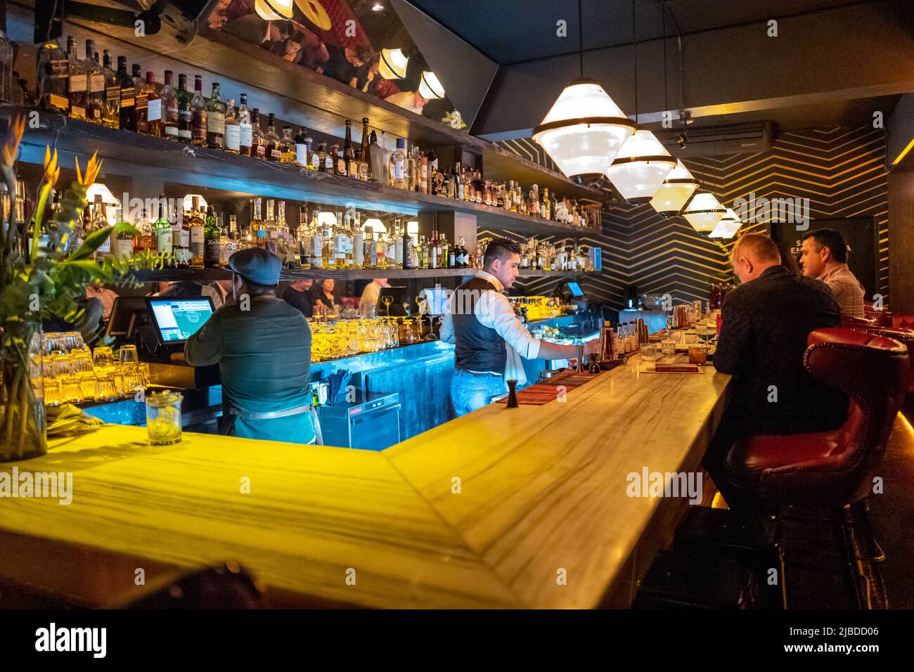Mexico City, January 18th 2019: Inside the Hanky Panky speakeasy bar in ...