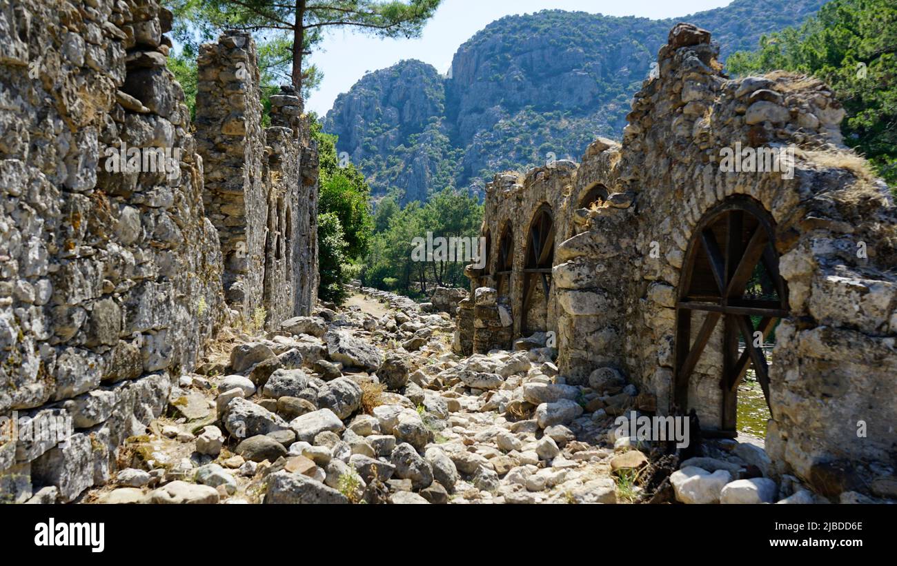 Olympos (Olimpos) historic ancient city, Hellenistic, Roman, Byzantine ...