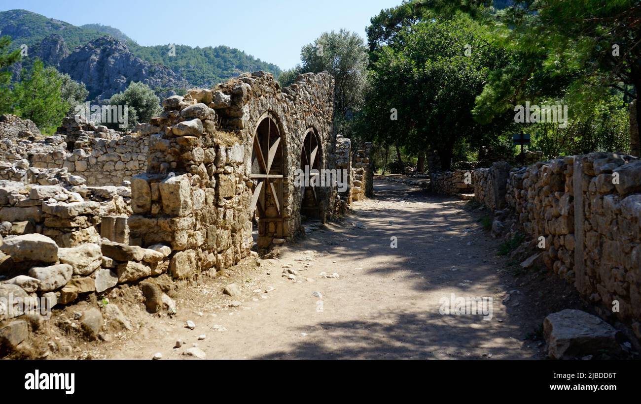 Olympos (Olimpos) historic ancient city, Hellenistic, Roman, Byzantine ...
