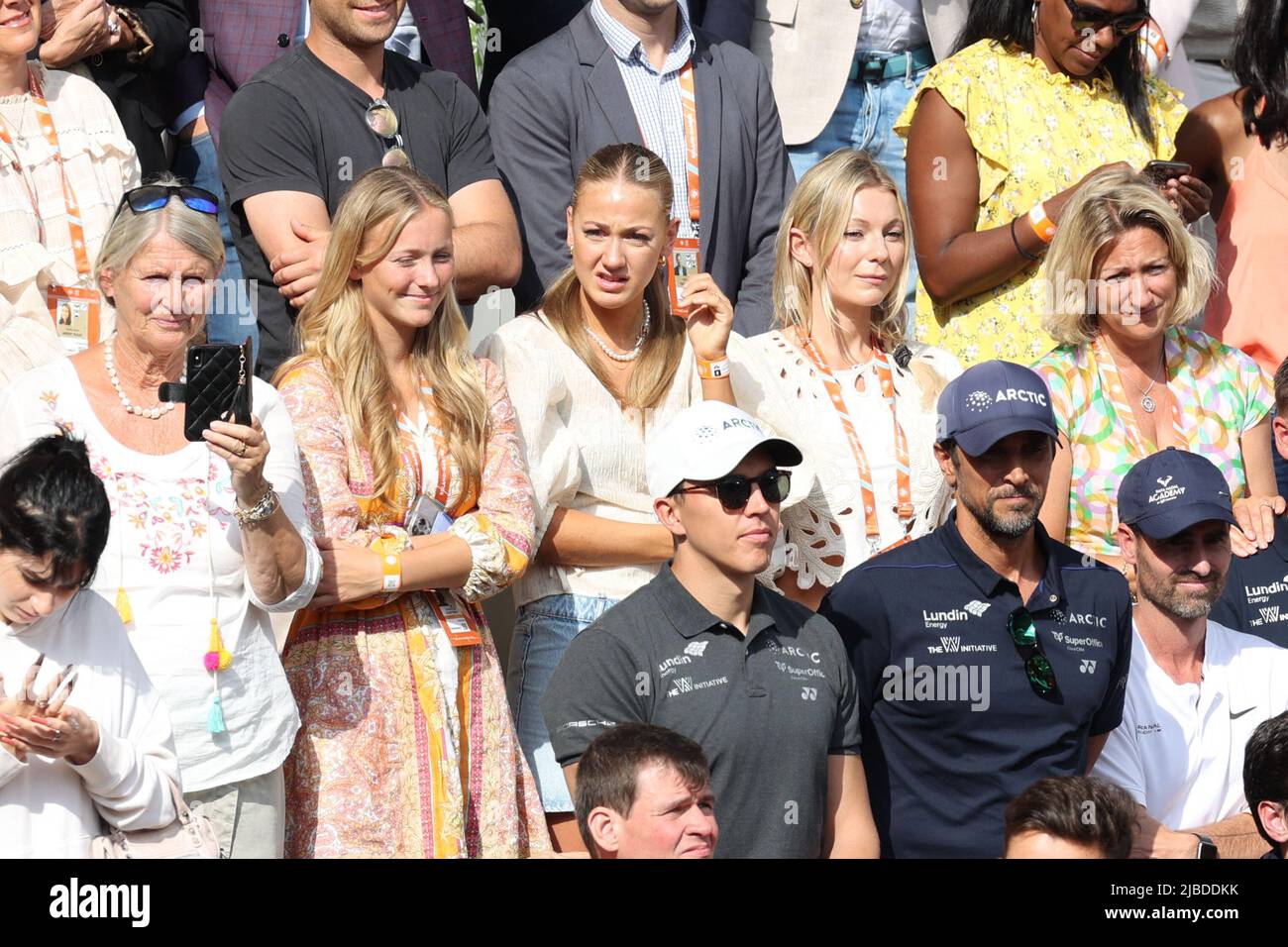 Paris, France, June 05, 2022, Maria Galligani, Casper Ruud's girlfriend ...