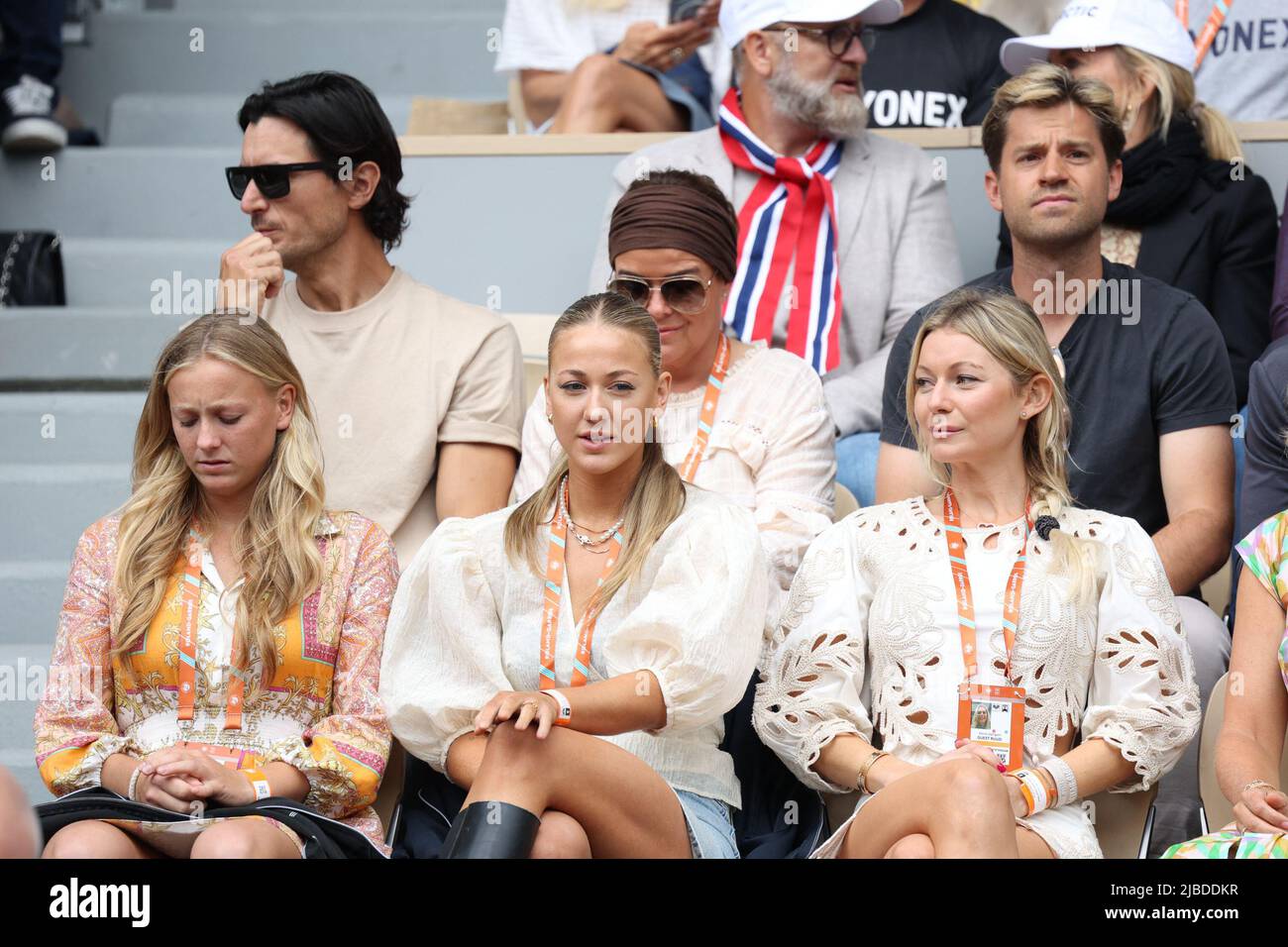 Paris, France, June 05, 2022, Maria Galligani, Casper Ruud's girlfriend ...