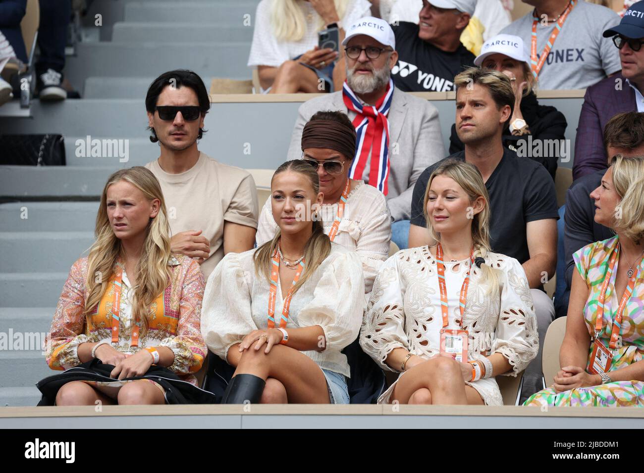 Paris, France, June 05, 2022, Maria Galligani, Casper Ruud's girlfriend ...