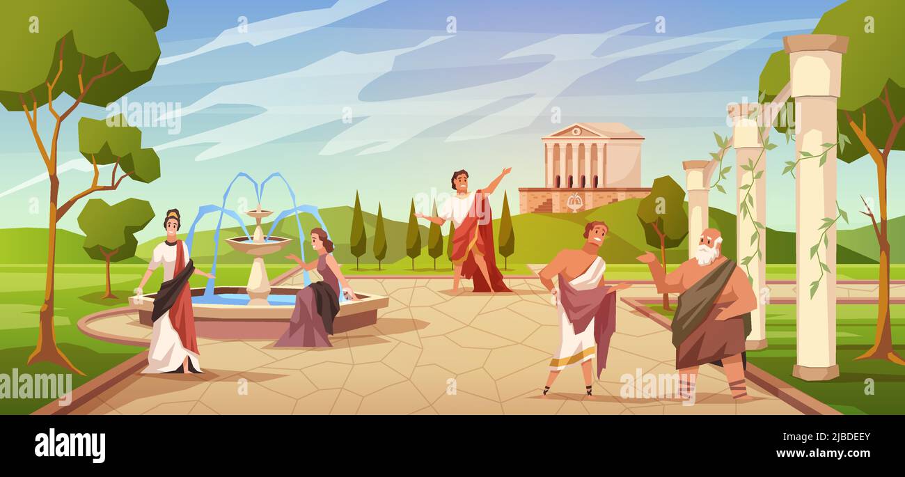 Ancient roman people. Civilian population pastime, greek male and ...
