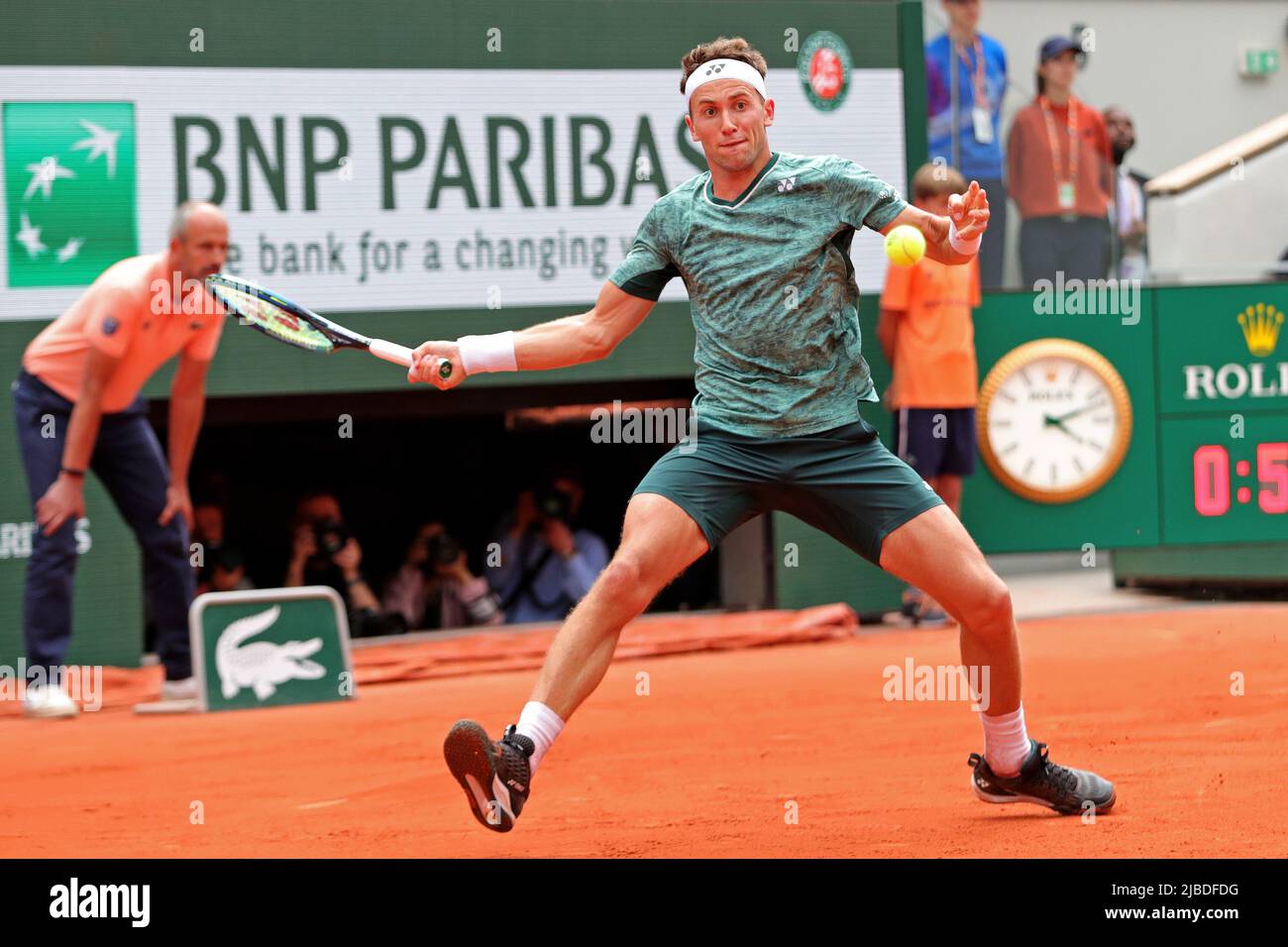 Paris, France: 5th June 2022; Roland Garros, Paris, France: French Open Tennis tournament, mens ...