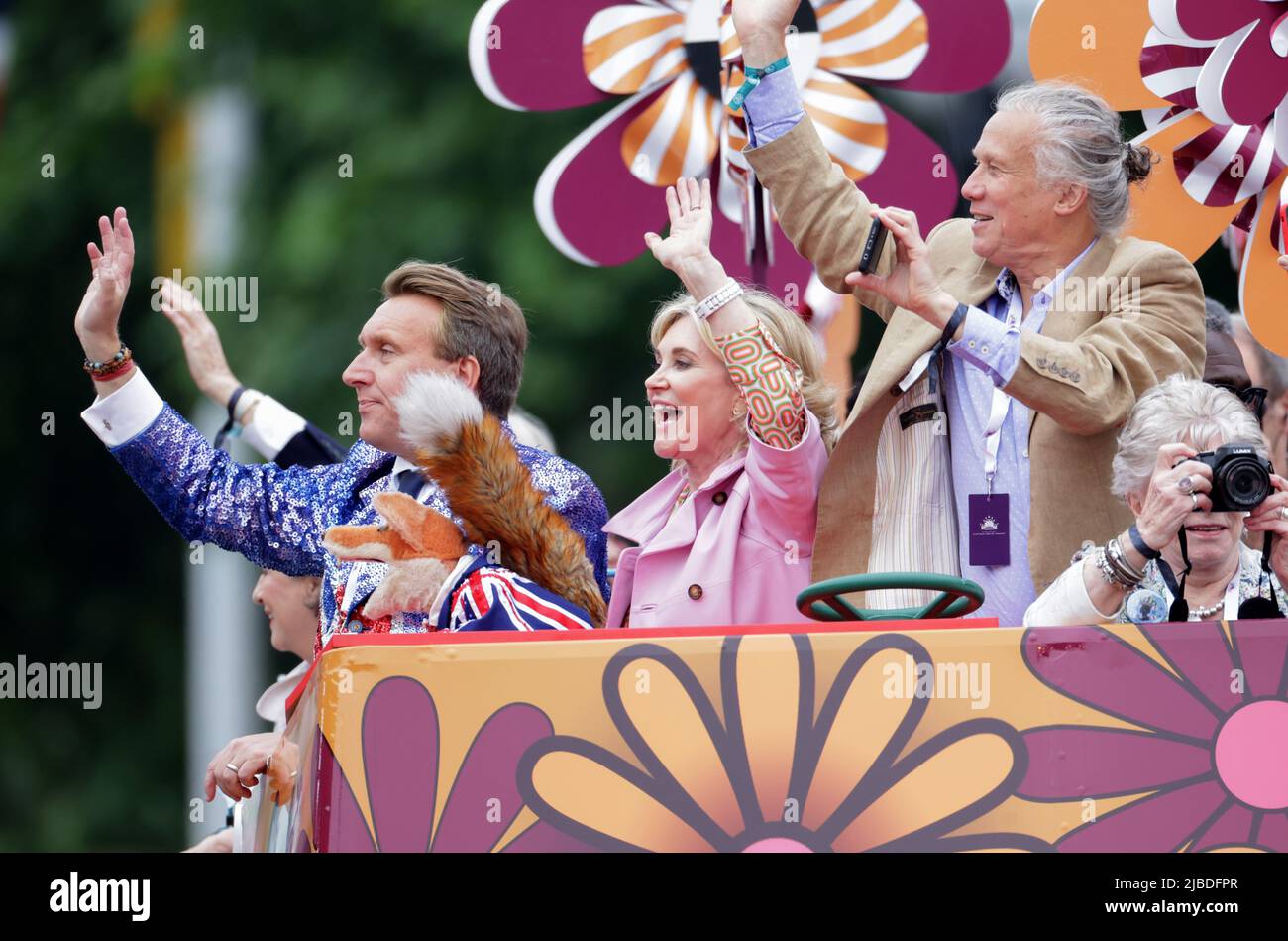 Michael Winsor, Anthea Turner and Peter Duncan during the Platinum ...
