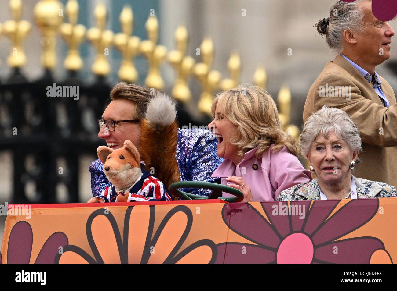 Michael Winsor, Anthea Turner and Valerie Singleton during the Platinum ...