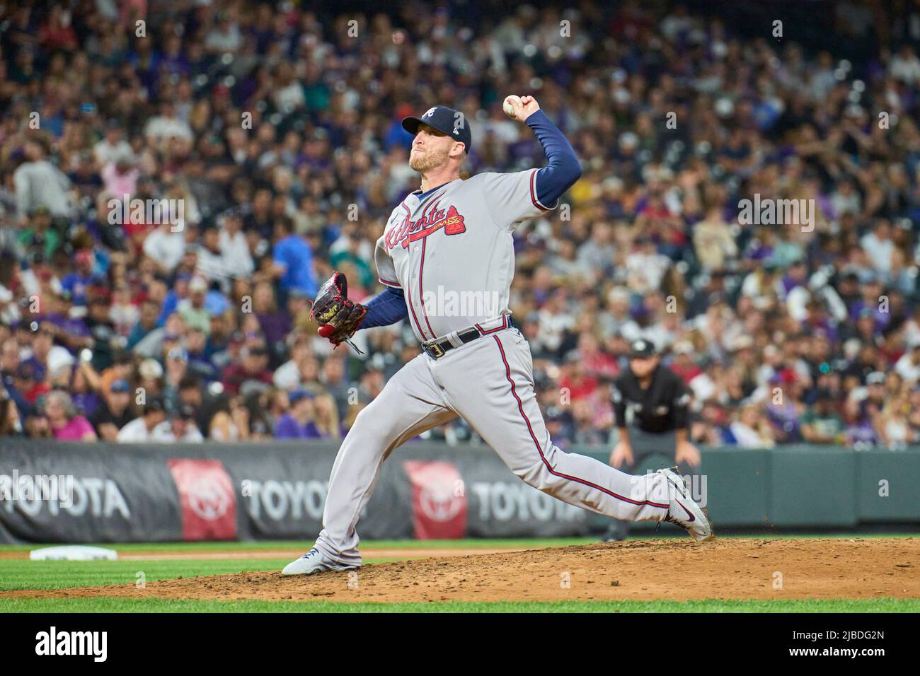 June 4 2022: Atlanta pitcher Will Smith (51) throws a pitch during the ...