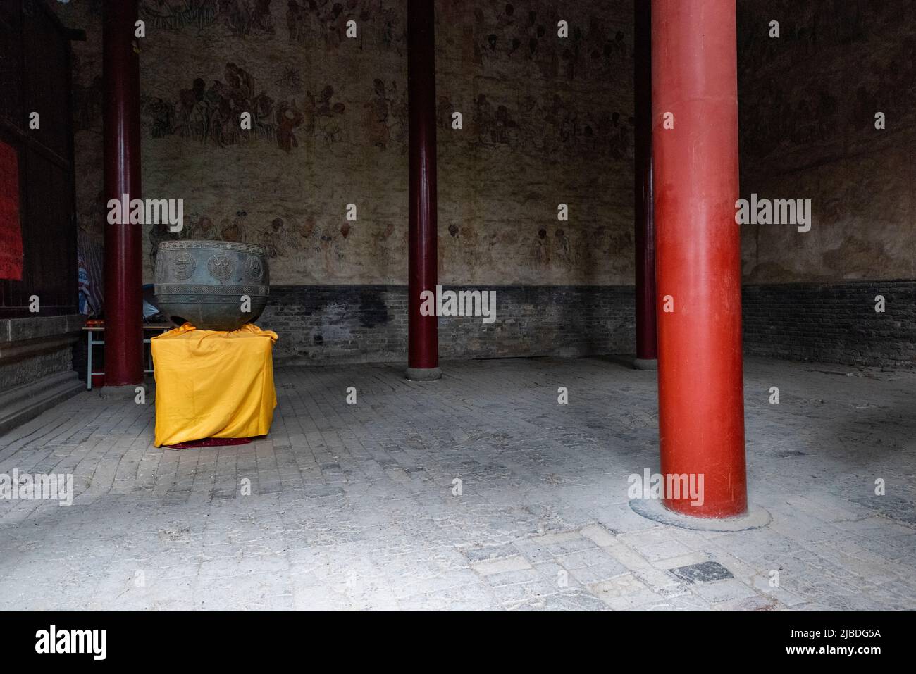 The world-famous Shaolin Temple at Defeng, Henan, China. You can see ...