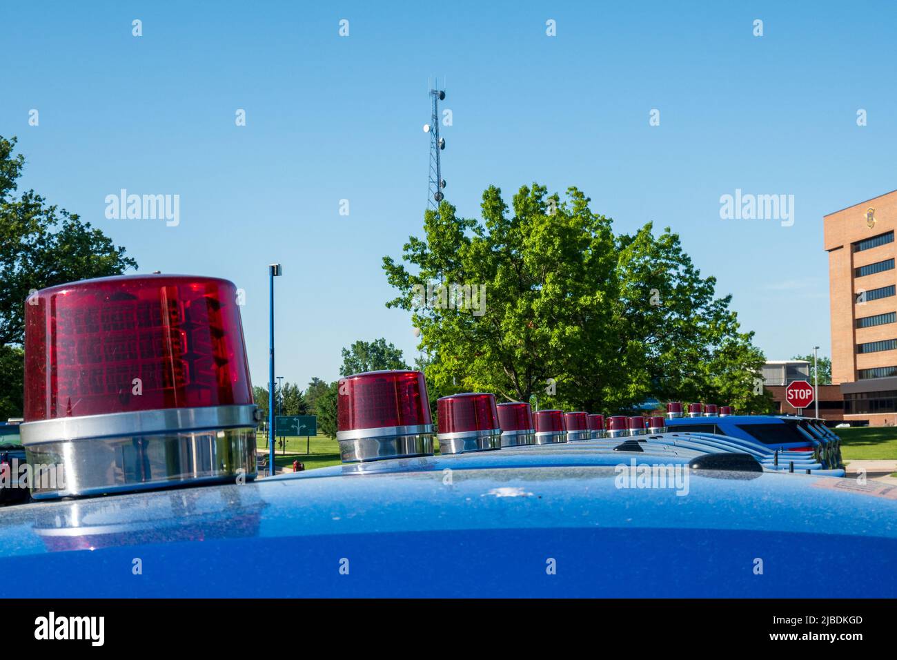 Dimondale MI - June 4, 2022: State of Michigan State Police squad care ...